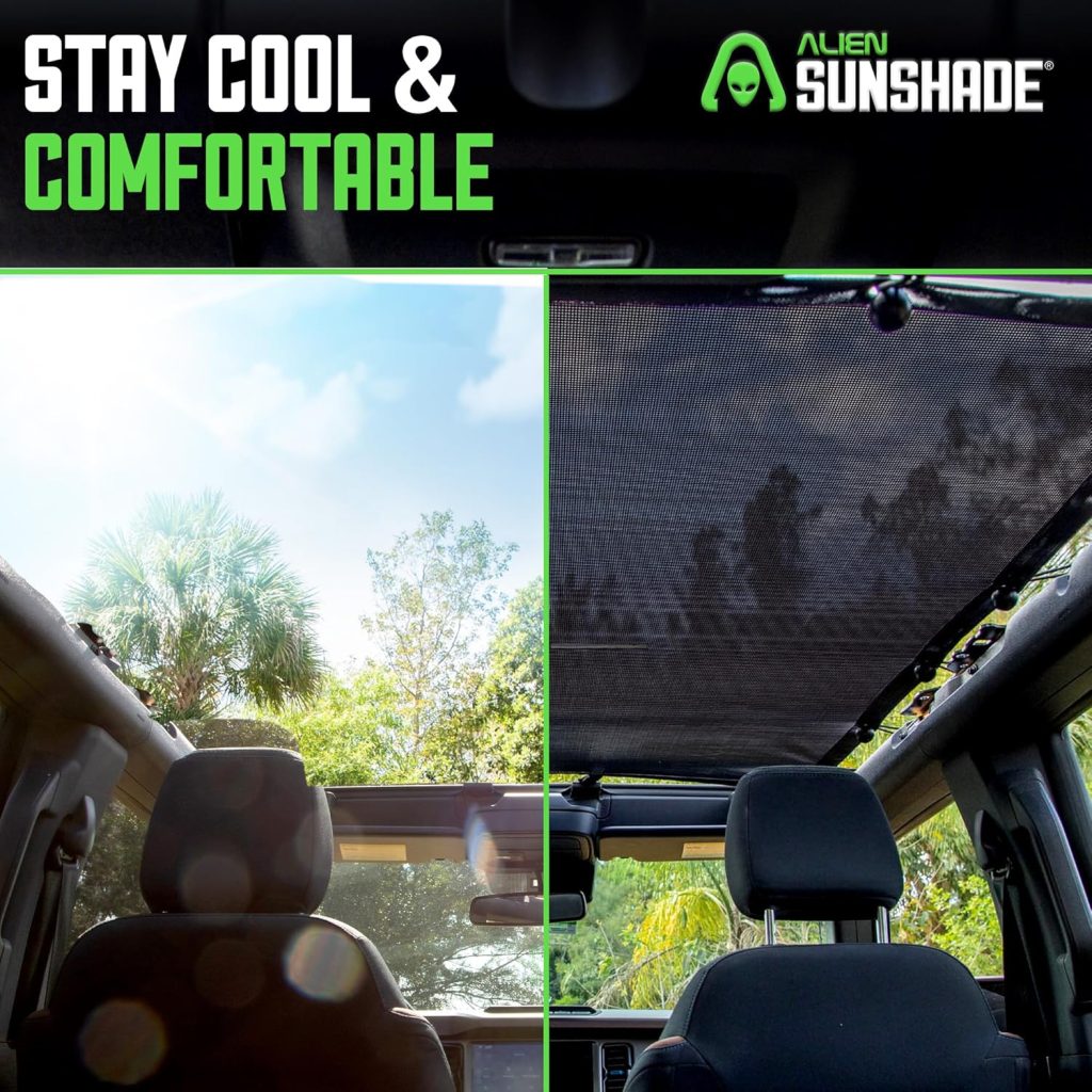 Alien Sunshade Bronco: Easy-Install UV Blocking Sunshades